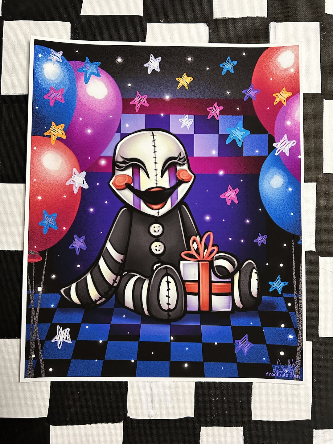 Fnaf Puppet Plushie Style Print. - Etsy