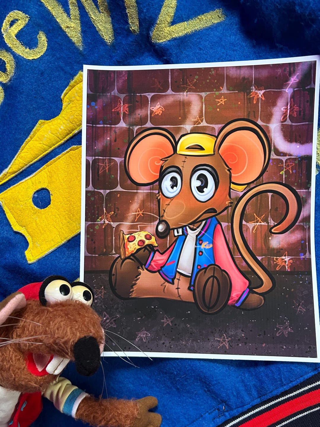 Rizzo the Rat Muppet Print. - Etsy