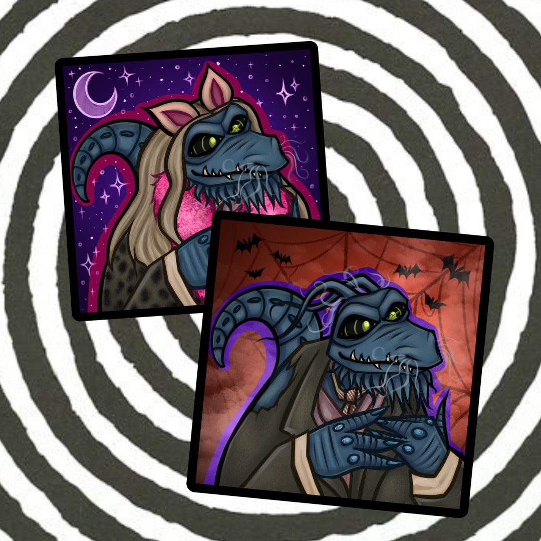 Uncle Deadly / Miss Deadly Sticker. - Etsy