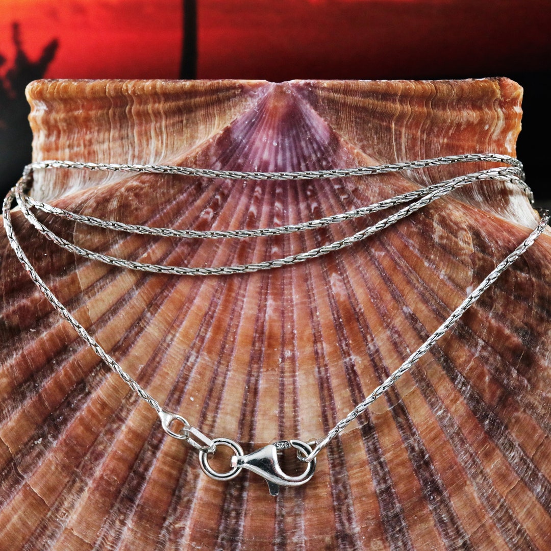 18" Silver Sparkle Chain .925 Sterling Italian .85 Mm, Bright Diamond ...