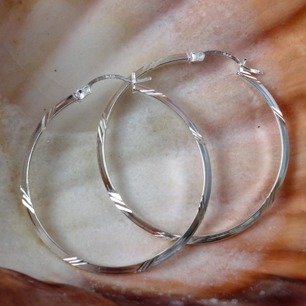 Sterling Silver Hoop - Etsy