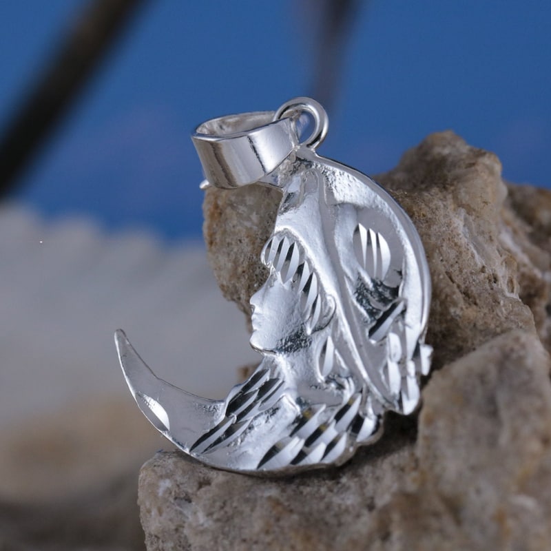 Silver Charm Art Nouveau - Etsy