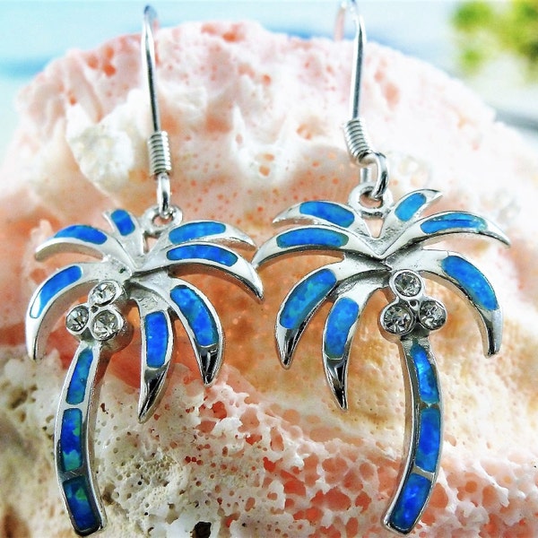 Palm Tree Earrings - Etsy UK