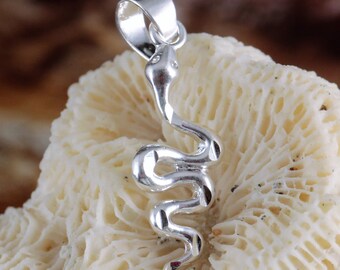 Silver Snake Charm - Etsy