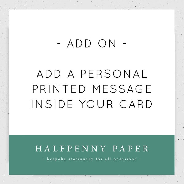 Message Inside Card - Etsy