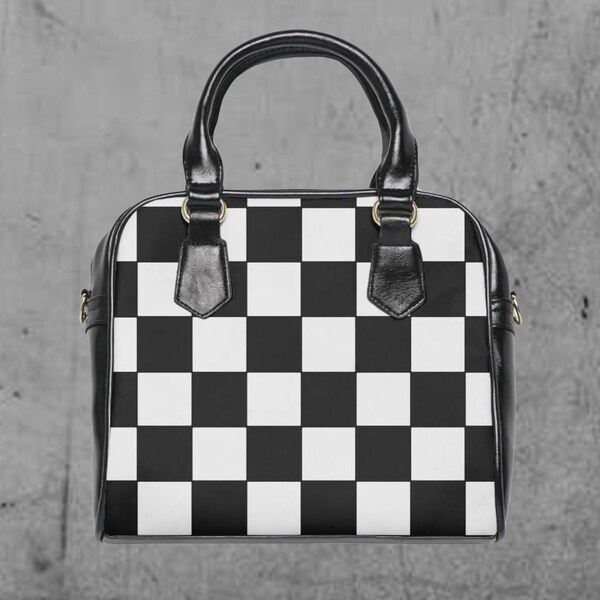 Checkered Purse - Etsy