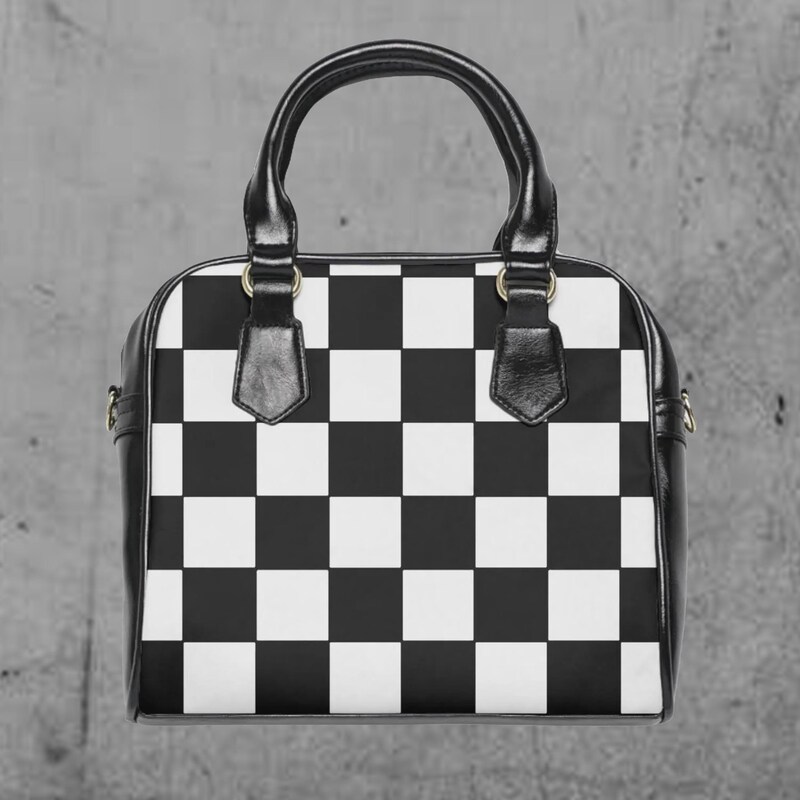 Checkered Purse - Etsy