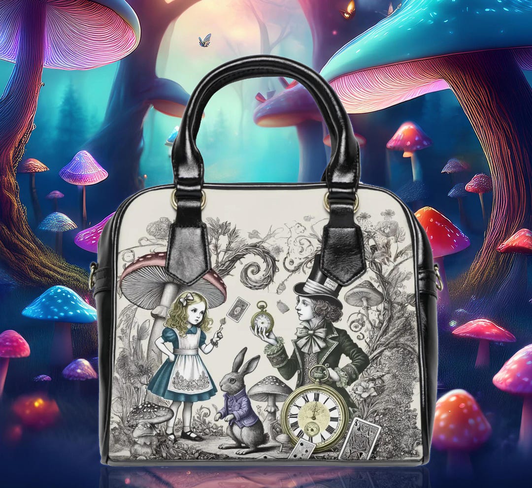 Alice in Wonderland Purse, Shoulder Handbag, Crossbody Bag, Fantasy ...