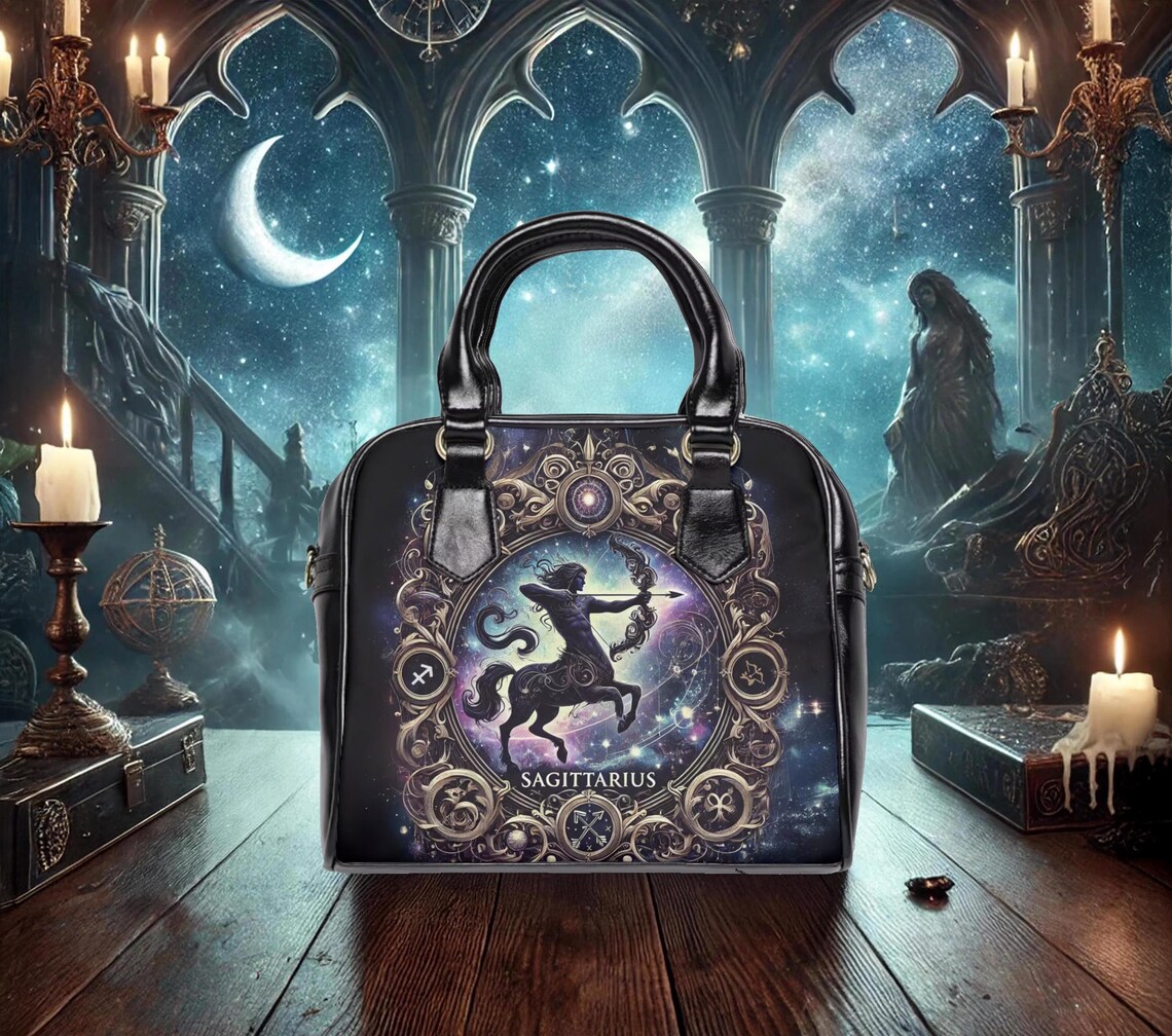 Sagittarius Zodiac Handbag: Astrology Purse, Celestial Gift - Etsy