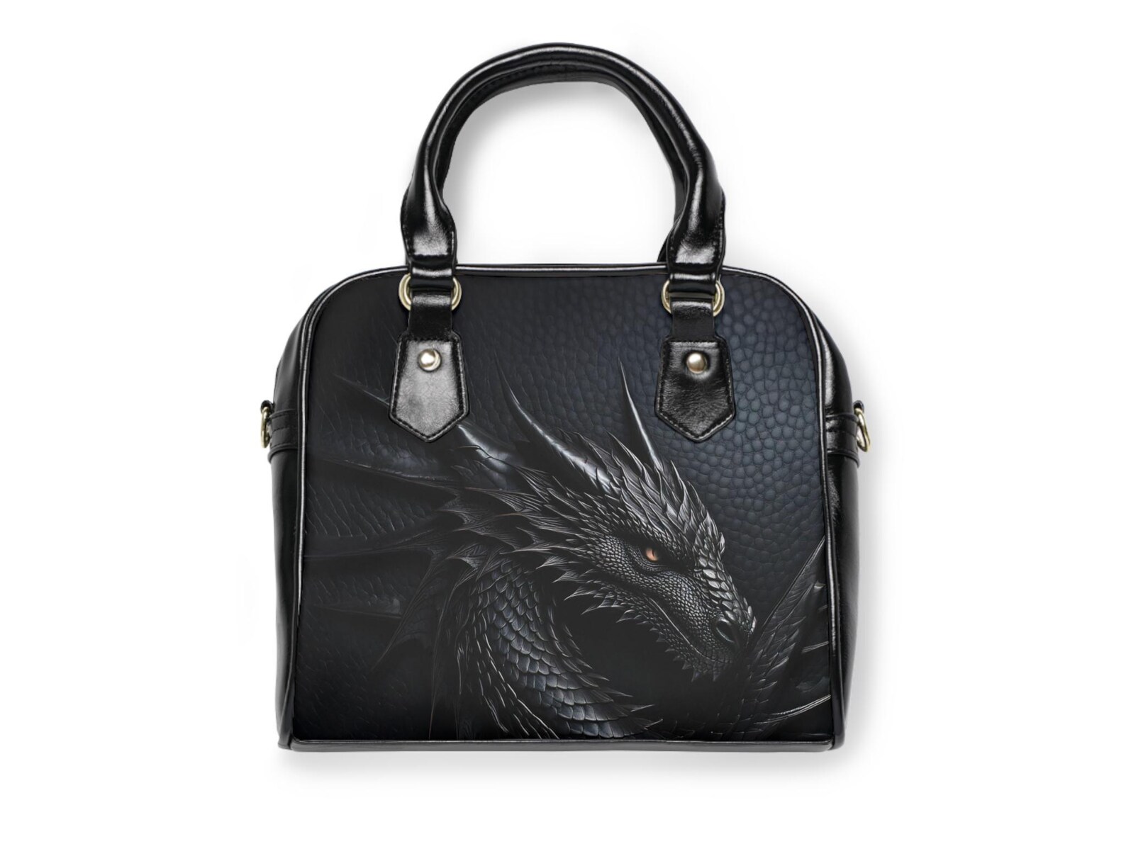 Gothic Dragon Shoulder Bag, Fantasy Crossbody Purse, Vegan Leather - Etsy