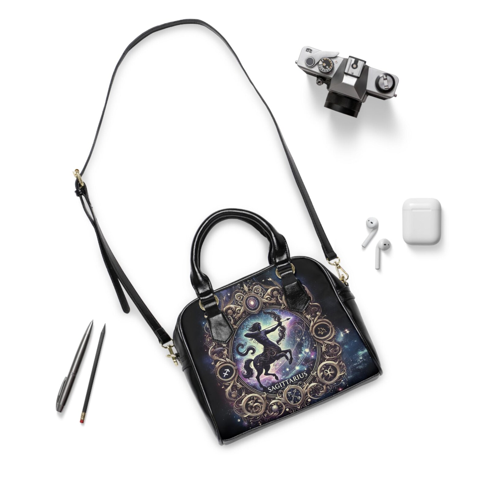 Sagittarius Zodiac Handbag: Astrology Purse, Celestial Gift - Etsy