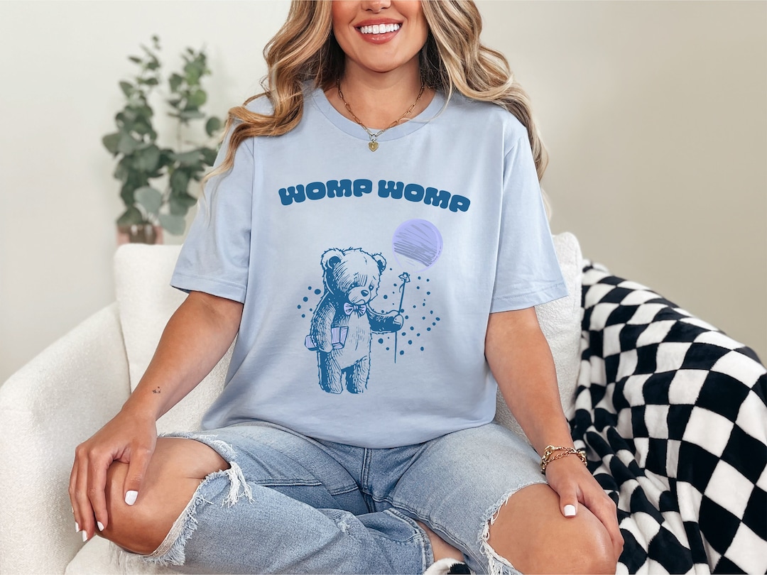 Womp Womp Meme Bear T-shirt: Funny Retro Graphic Tee - Etsy