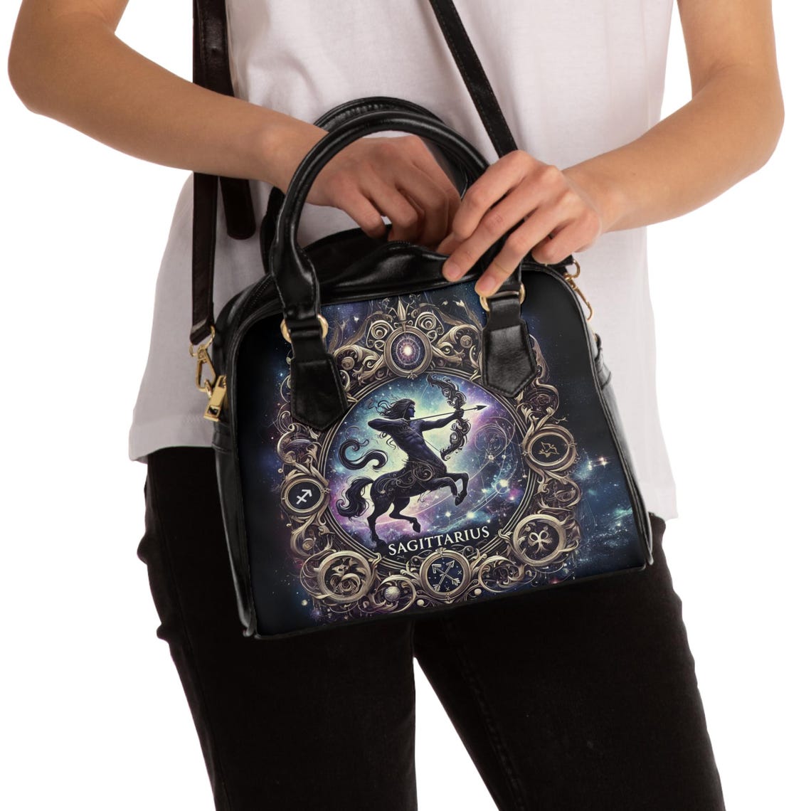 Sagittarius Zodiac Handbag: Astrology Purse, Celestial Gift - Etsy