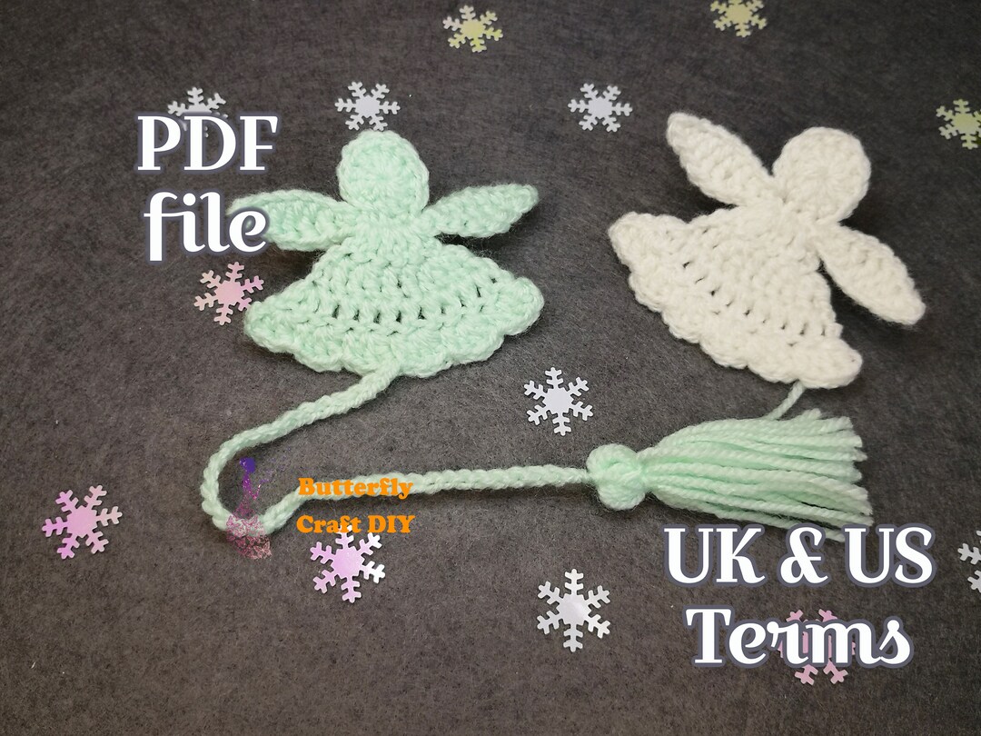 Crochet Angel Pattern PDF * Easy Pattern Crochet Angel Applique for ...