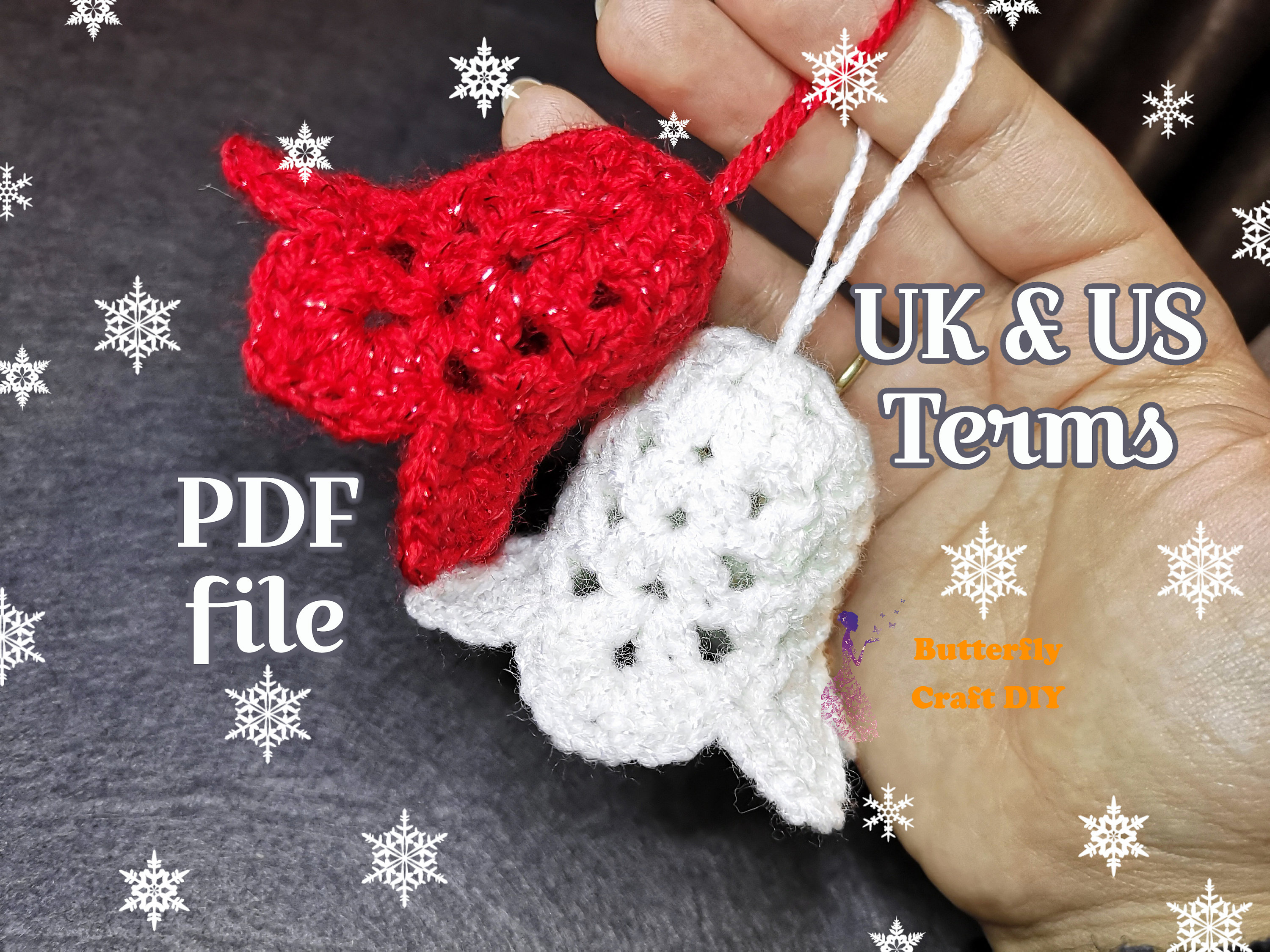 PDF Pattern Crochet Christmas Bell Crochet Christmas Crochet - Etsy