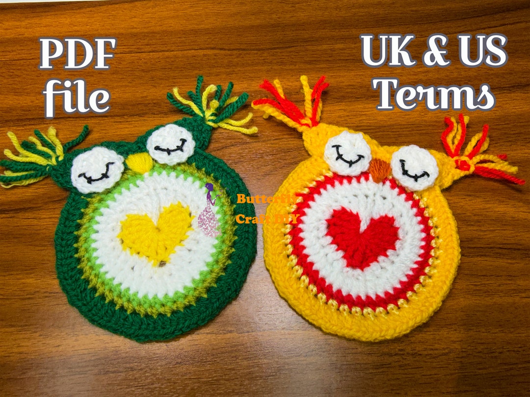 Crochet Owl Coaster Pattern, Easy Crochet PDF Pattern for Beginner ...