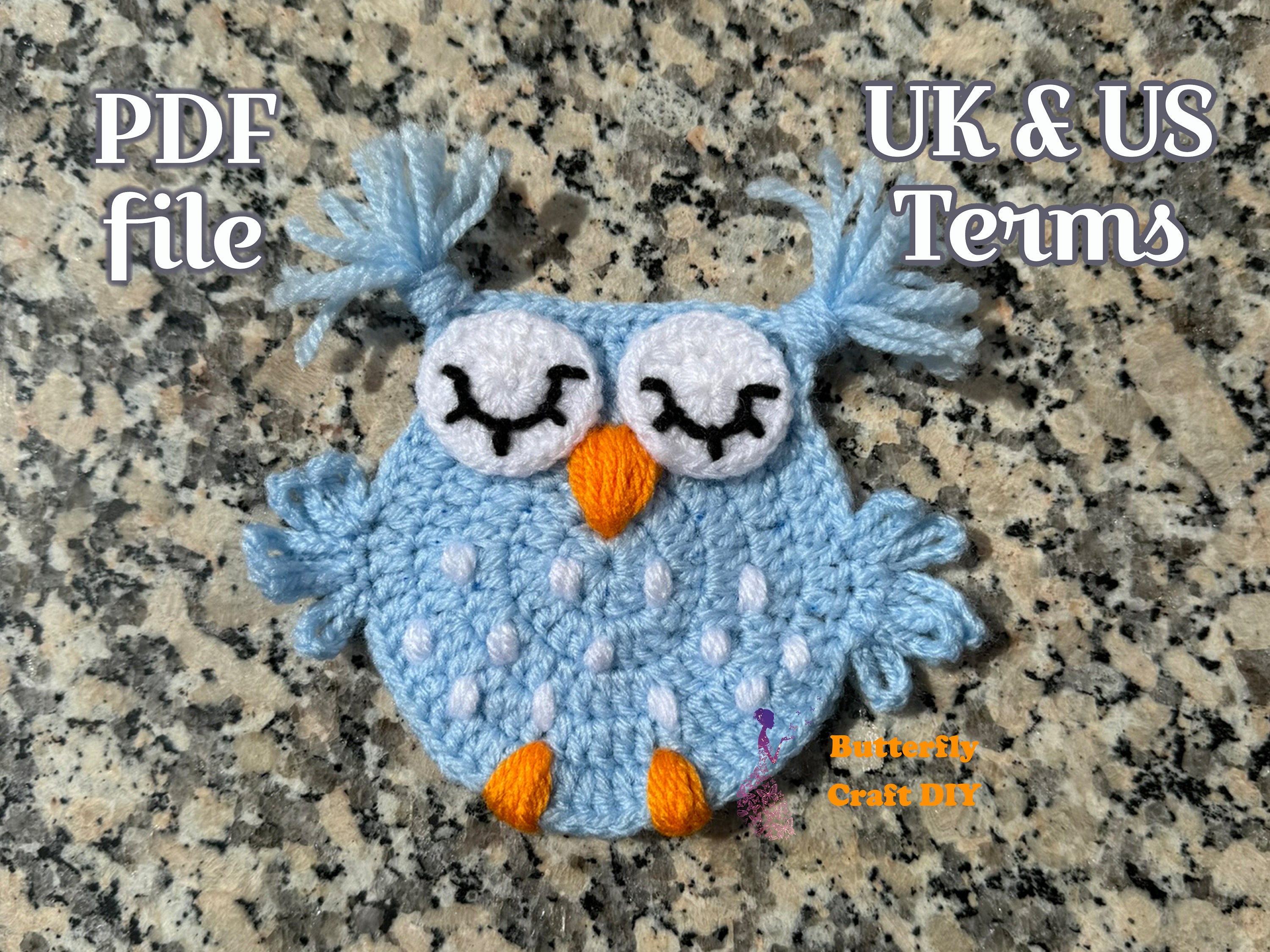 PDF Pattern for How to Crochet Owl / Crochet Owl Coaster Pattern, Easy ...