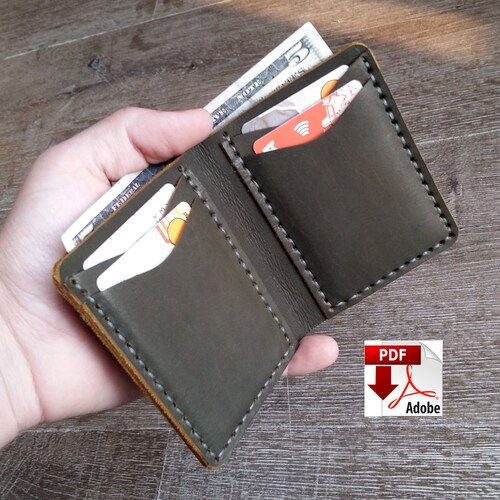 PDF Bifold Wallet Template Basic Wallet Pattern - Etsy