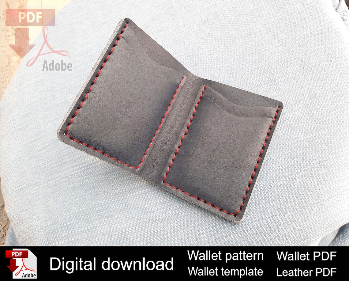 Wallet Pattern Leather Pattern Leather Template | Etsy