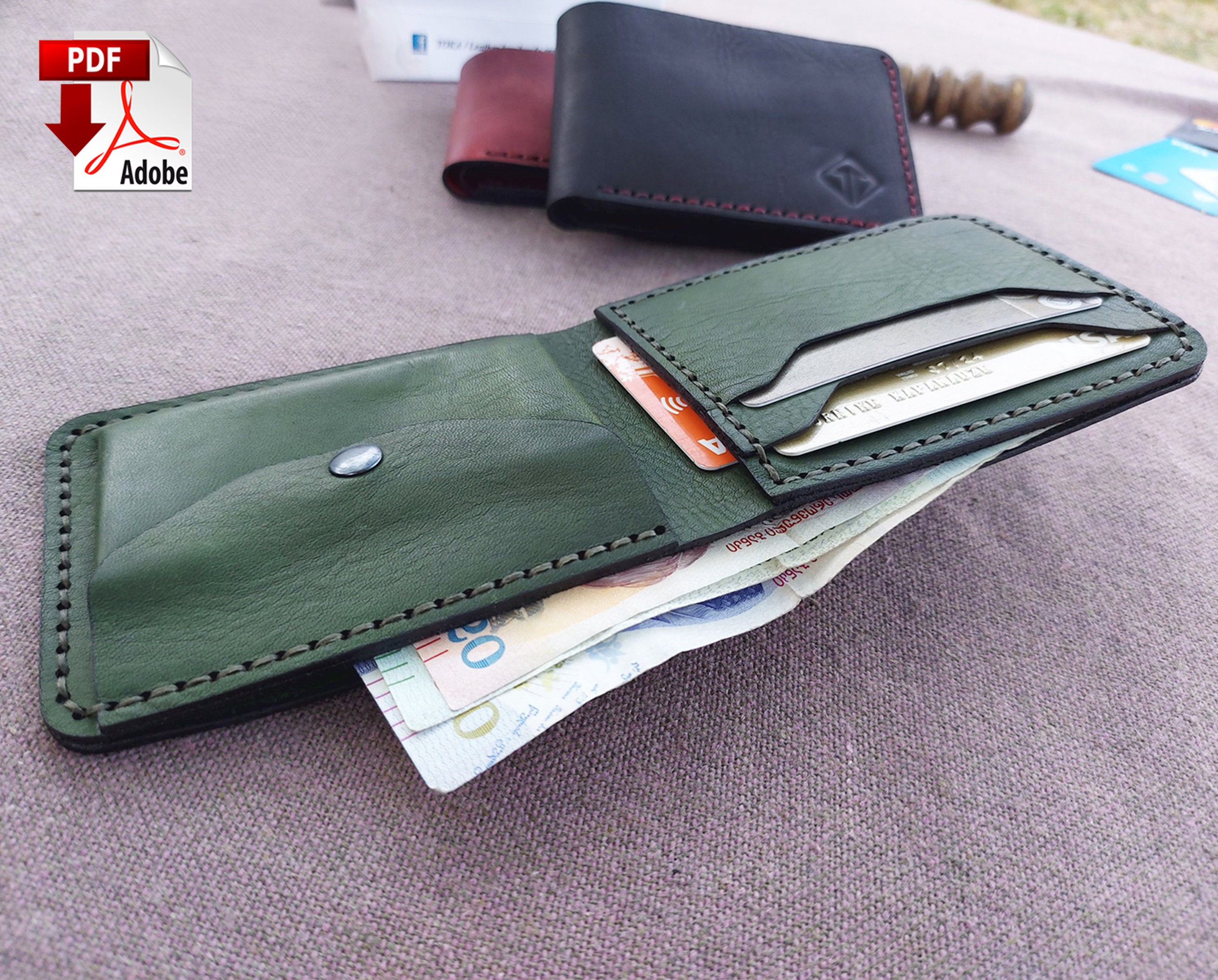 Wallet Pattern PDF Wallet Pattern Bifold Wallet Pattern - Etsy