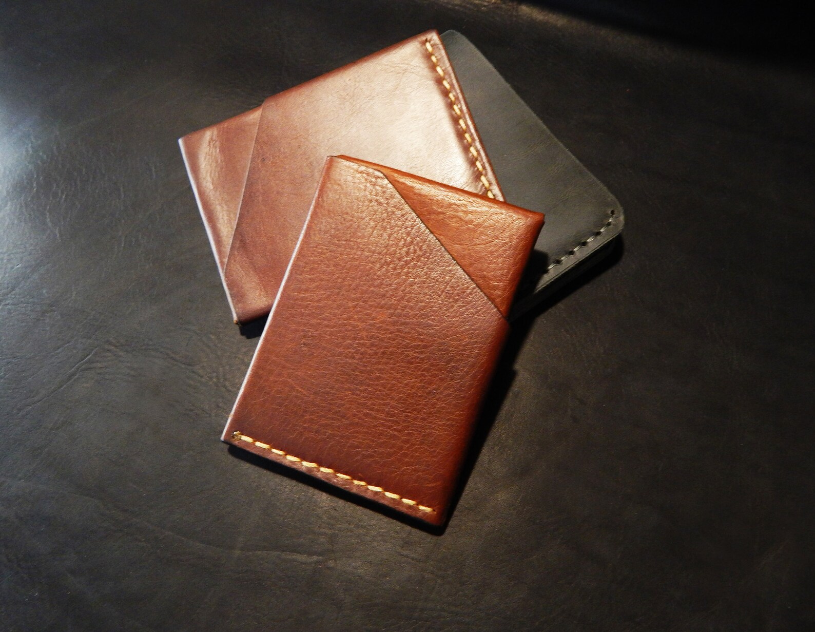 Leather Wallet Handmade leather money clip from Leather | Etsy