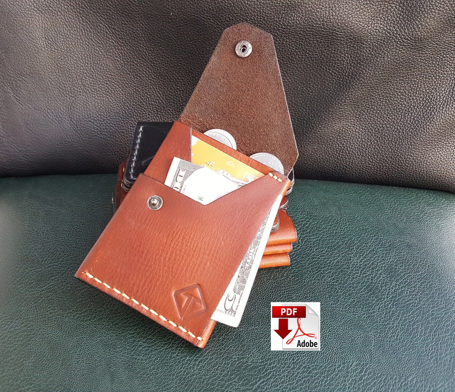 PDF Wallet Pattern Minimalist Wallet Pattern PDF Wallet | Etsy