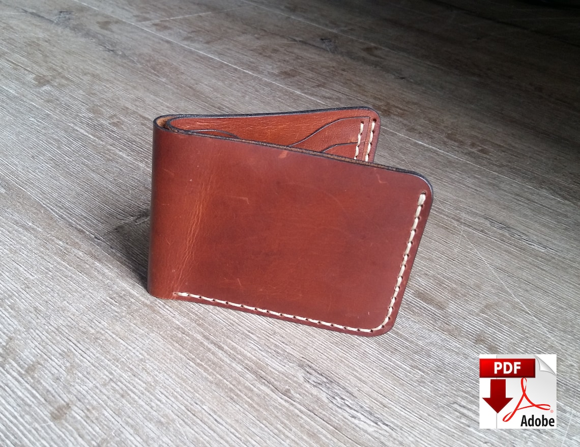 Wallet Pattern, Leather Bifold Wallet Pdf, Minimalist Wallet Pattern ...
