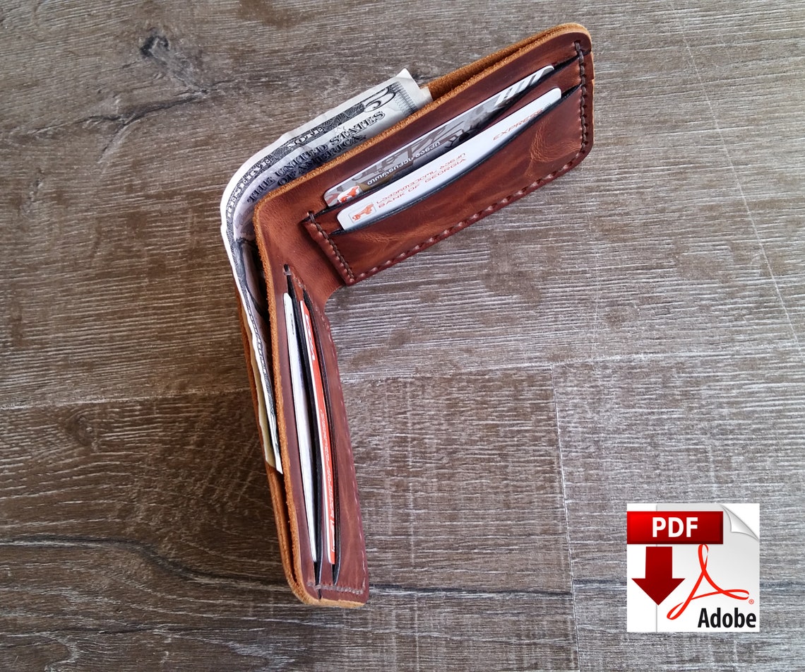 PDF Wallet Pattern Bifold Wallet Pattern Leather Wallet | Etsy