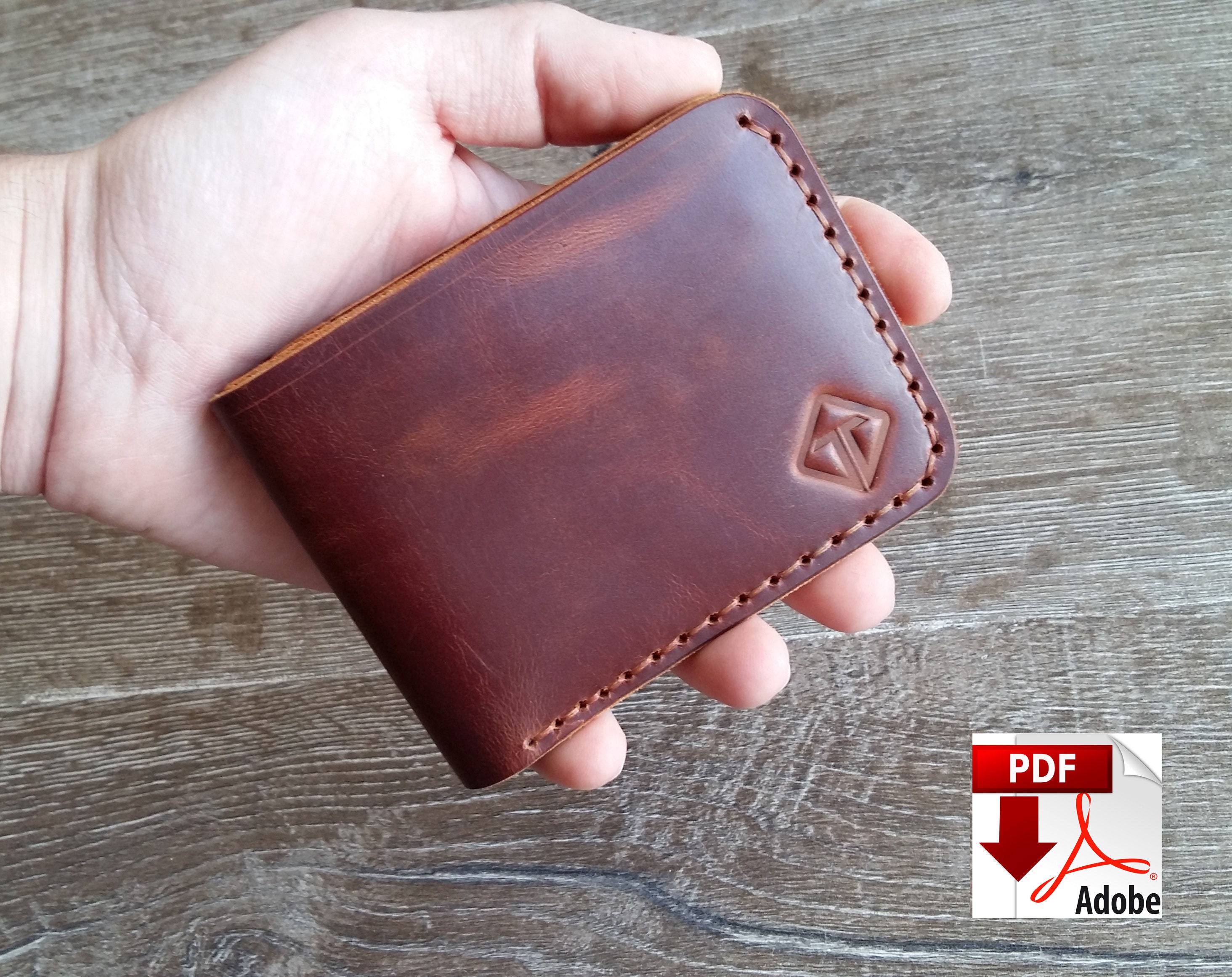 Wallet Pattern Leather PDF Bifold Wallet Patternwallet | Etsy