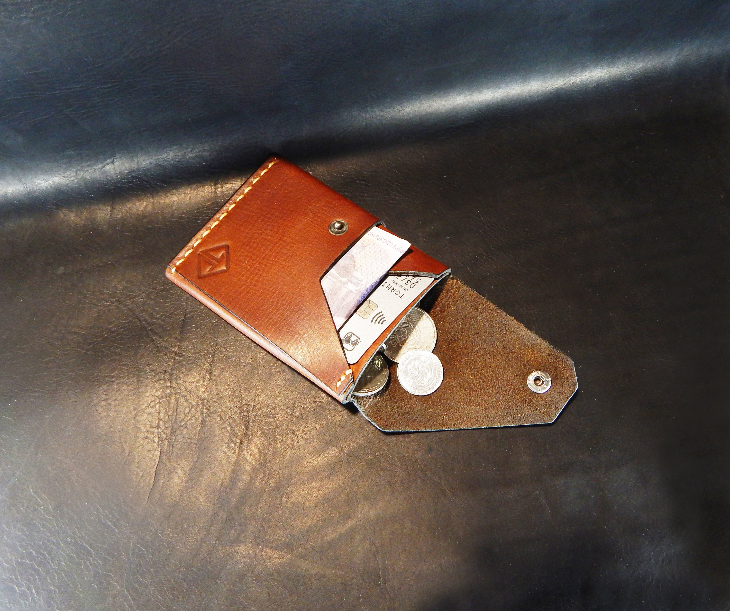 Leather Wallet Handmade leather money clip from Leather | Etsy