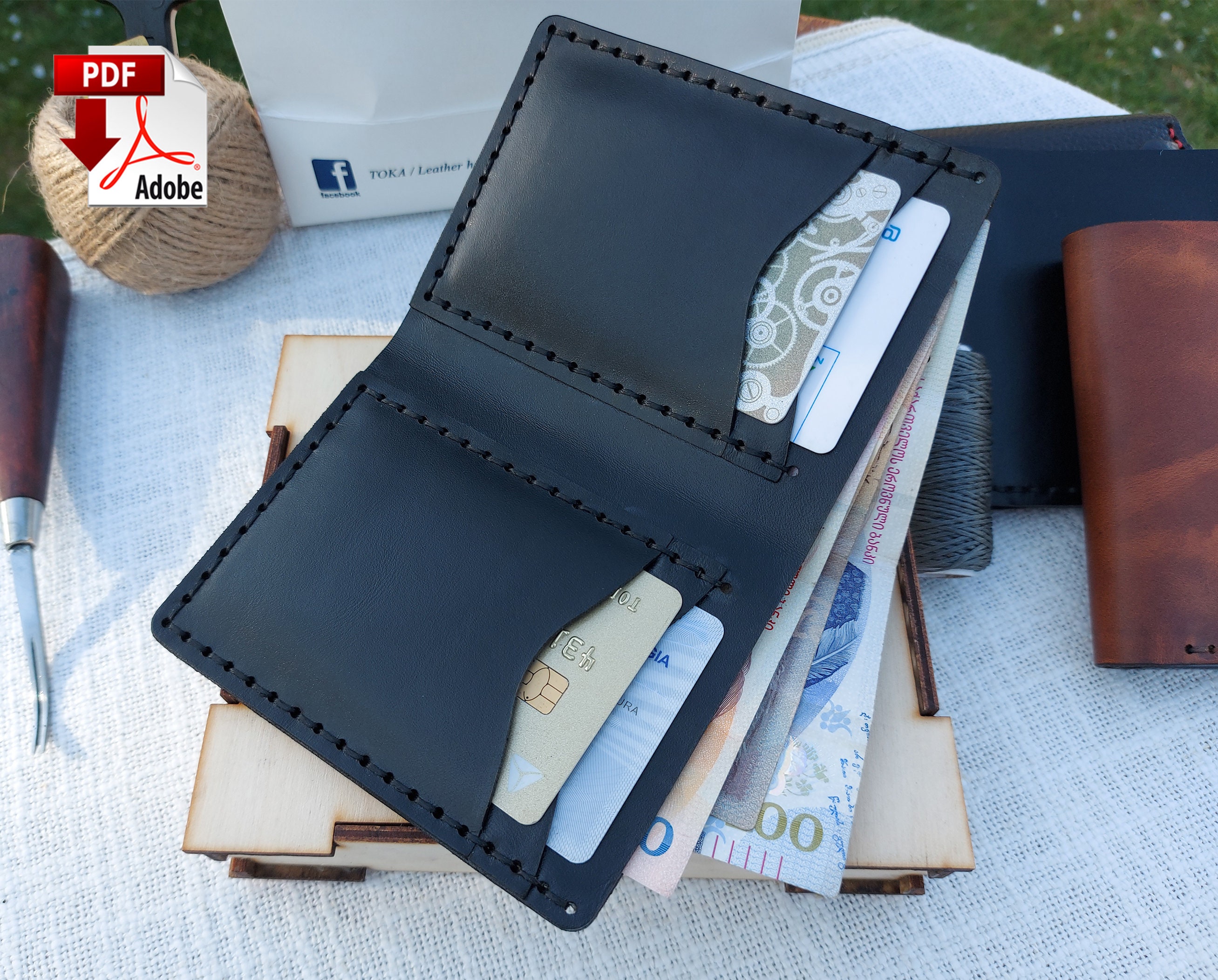 Wallet Pattern Wallet Pattern PDF Bifold Wallet Pattern - Etsy