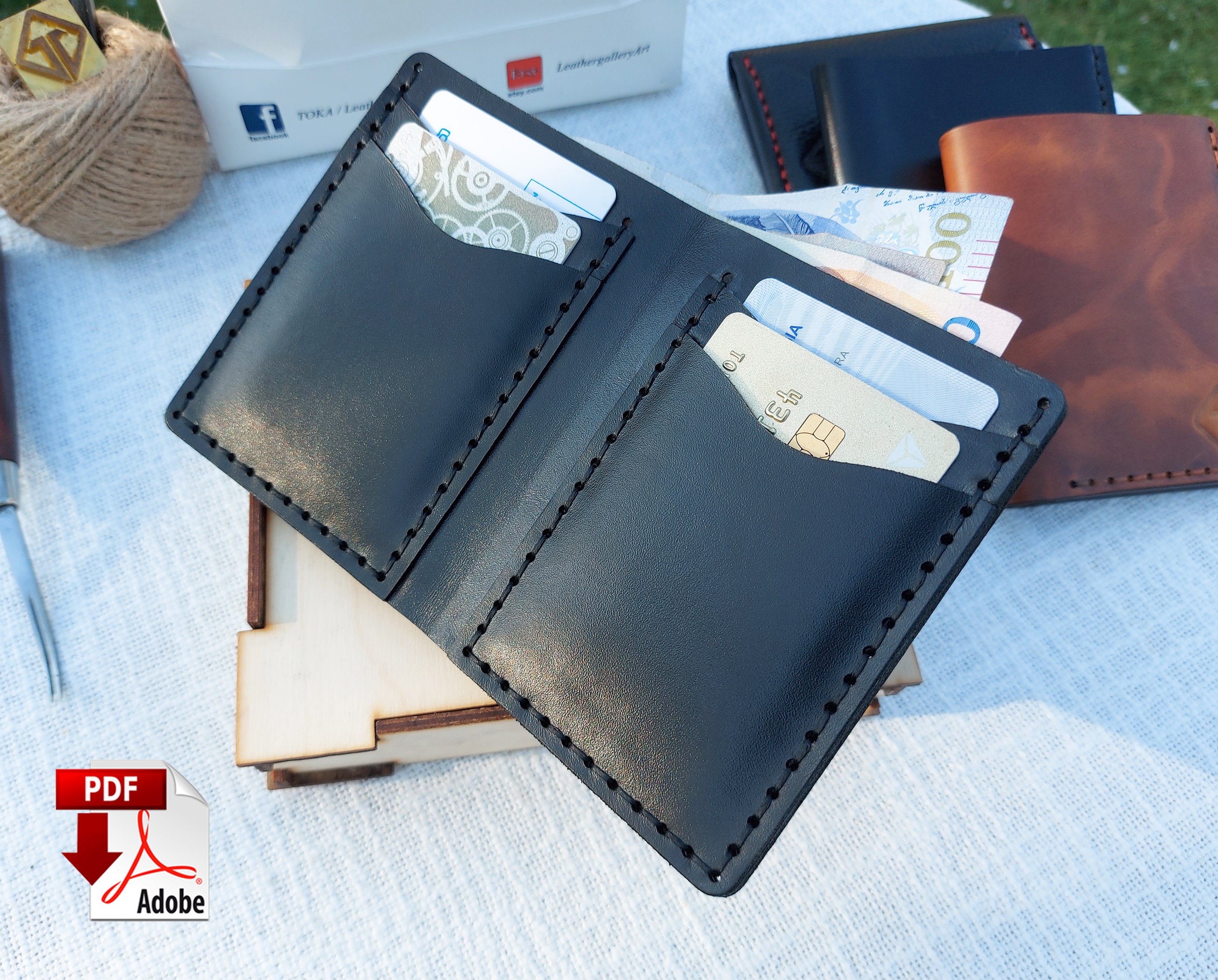Wallet Pattern Wallet Pattern PDF Bifold Wallet Pattern - Etsy