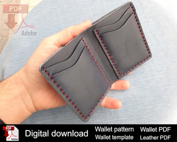 Wallet Pattern Leather Pattern Leather Template | Etsy