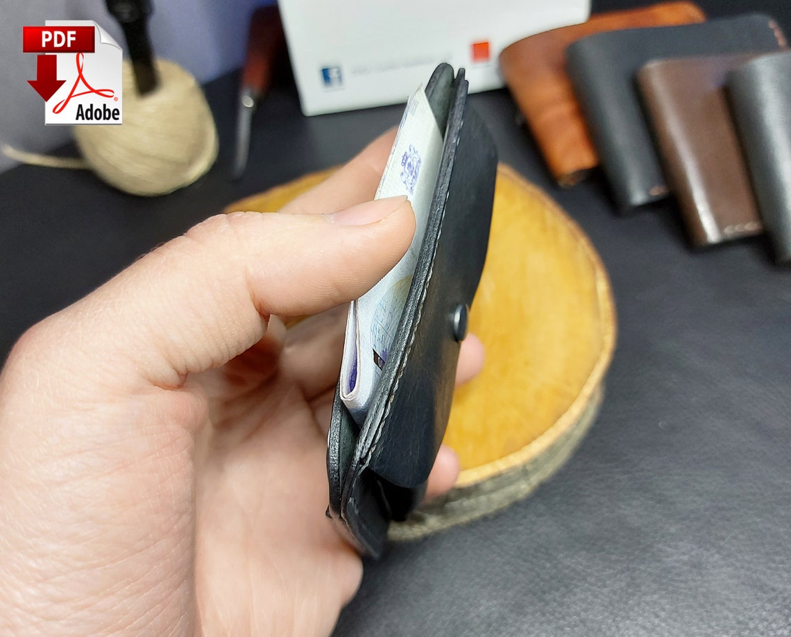 Card Holder PDF Pattern Front Pocket Wallet PDF Small - Etsy