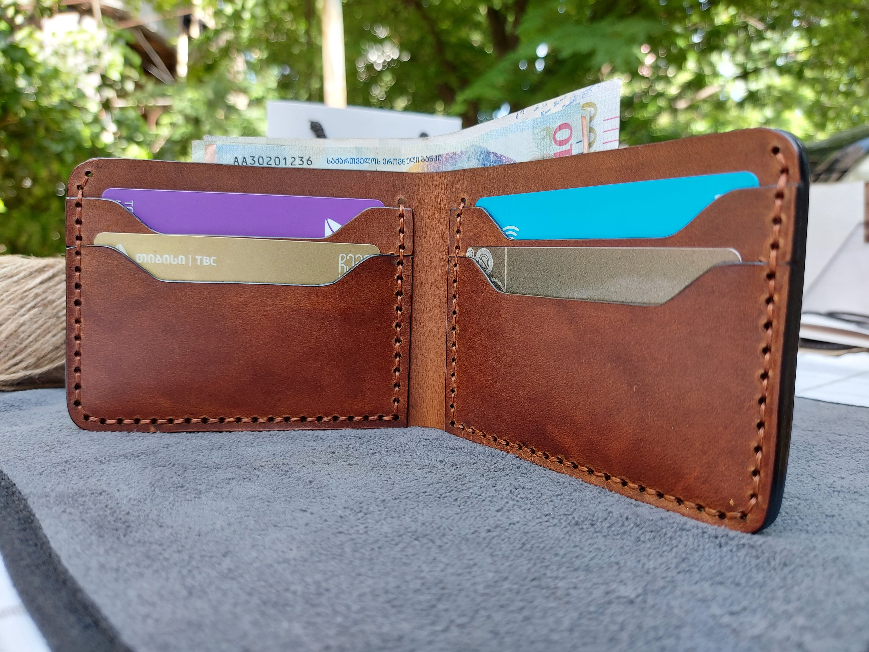 PDF Wallet Pattern Leather Bifold Wallet Minimalist Wallet - Etsy