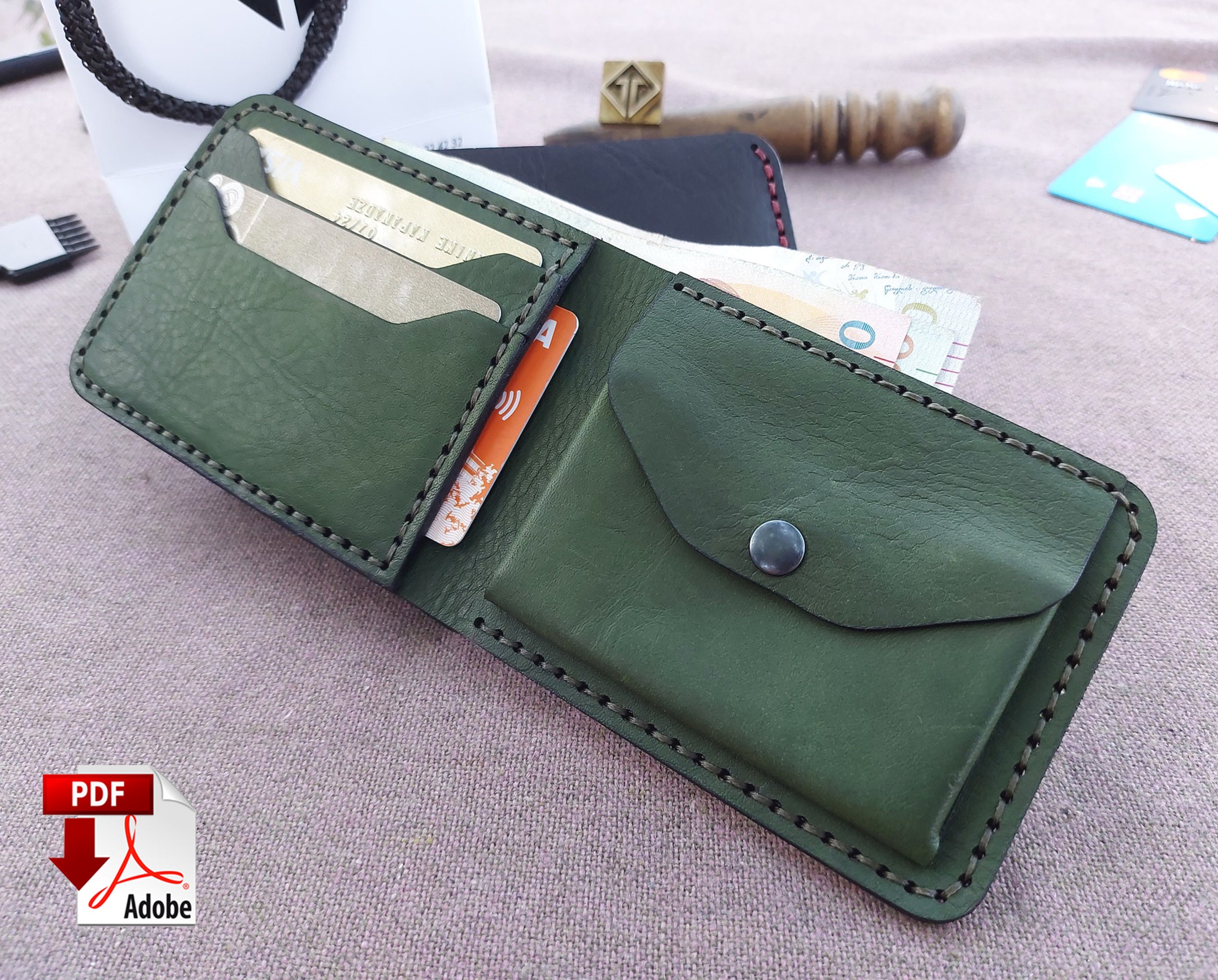 Bifold Wallet Pattern Wallet Pattern PDF Wallet Pattern - Etsy
