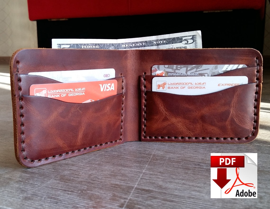 PDF Wallet Pattern Bifold Wallet Pattern Leather Wallet | Etsy