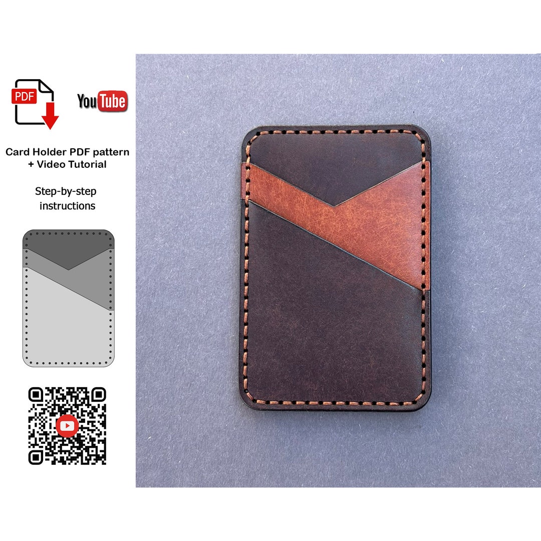 Wallet Pattern, Card Holder PDF Pattern, Leather Wallet PDF, Wallet ...