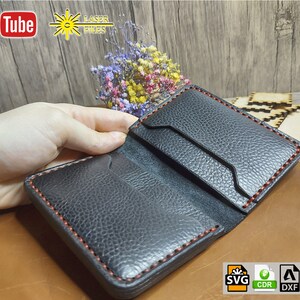 Leather Wallet Pattern SVG, PDF, DXF, Cdr, Wallet Pattern Pdf, Wallet ...