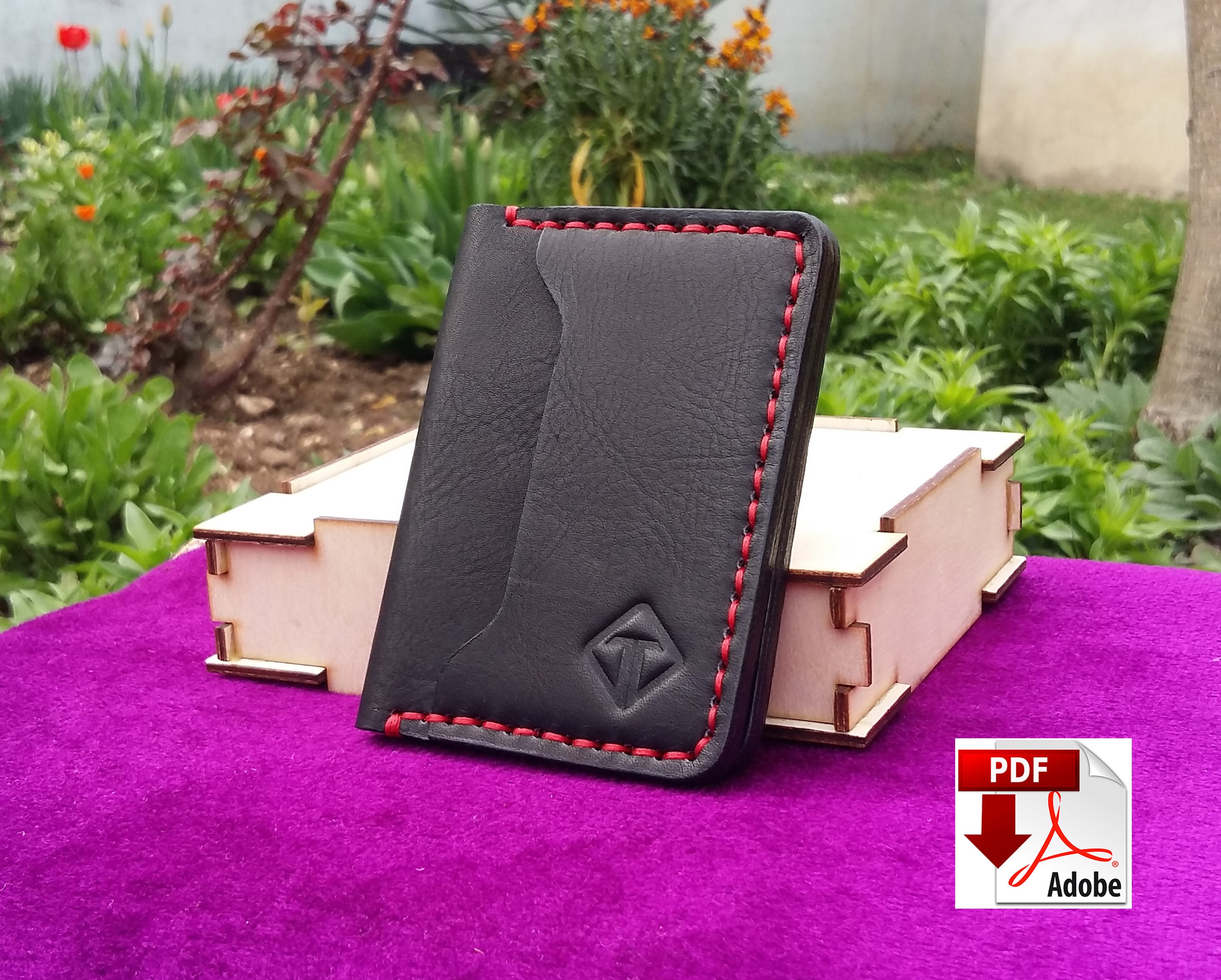 PDF Wallet Pattern Video Tutorial Leather Bifold Wallet | Etsy