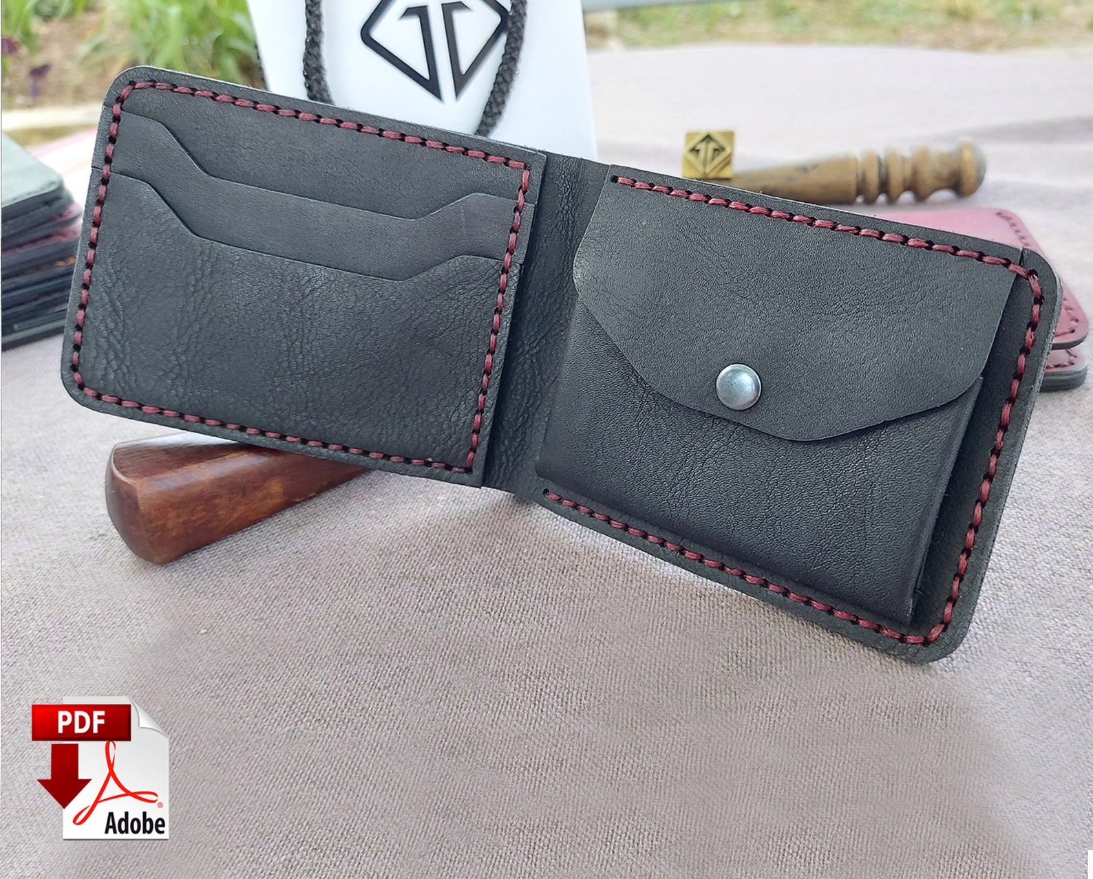 Wallet Pattern PDF Wallet Pattern Bifold Wallet Pattern - Etsy