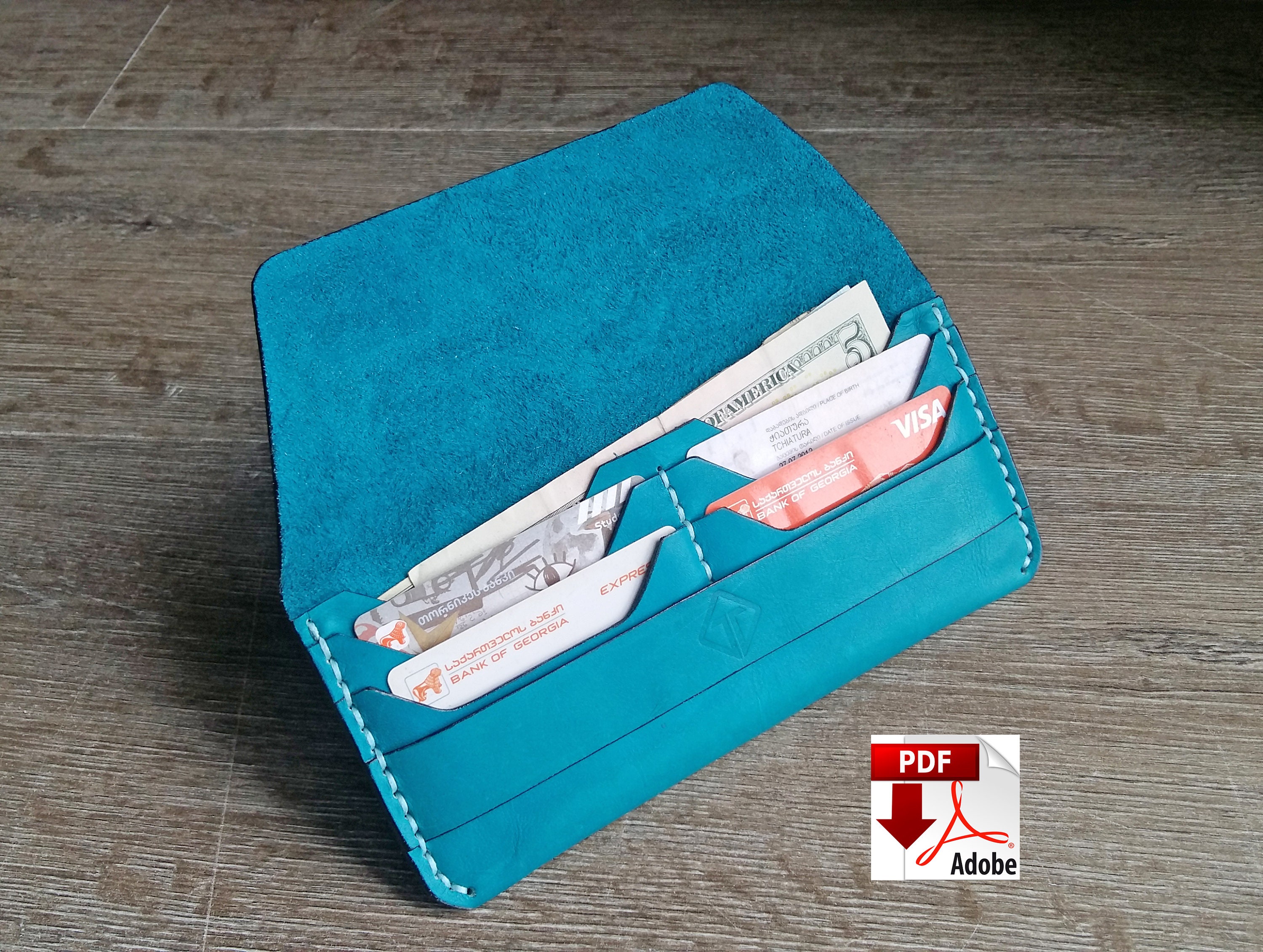 PDF Long Wallet Pattern Minimalist Wallet Pattern Pattern - Etsy