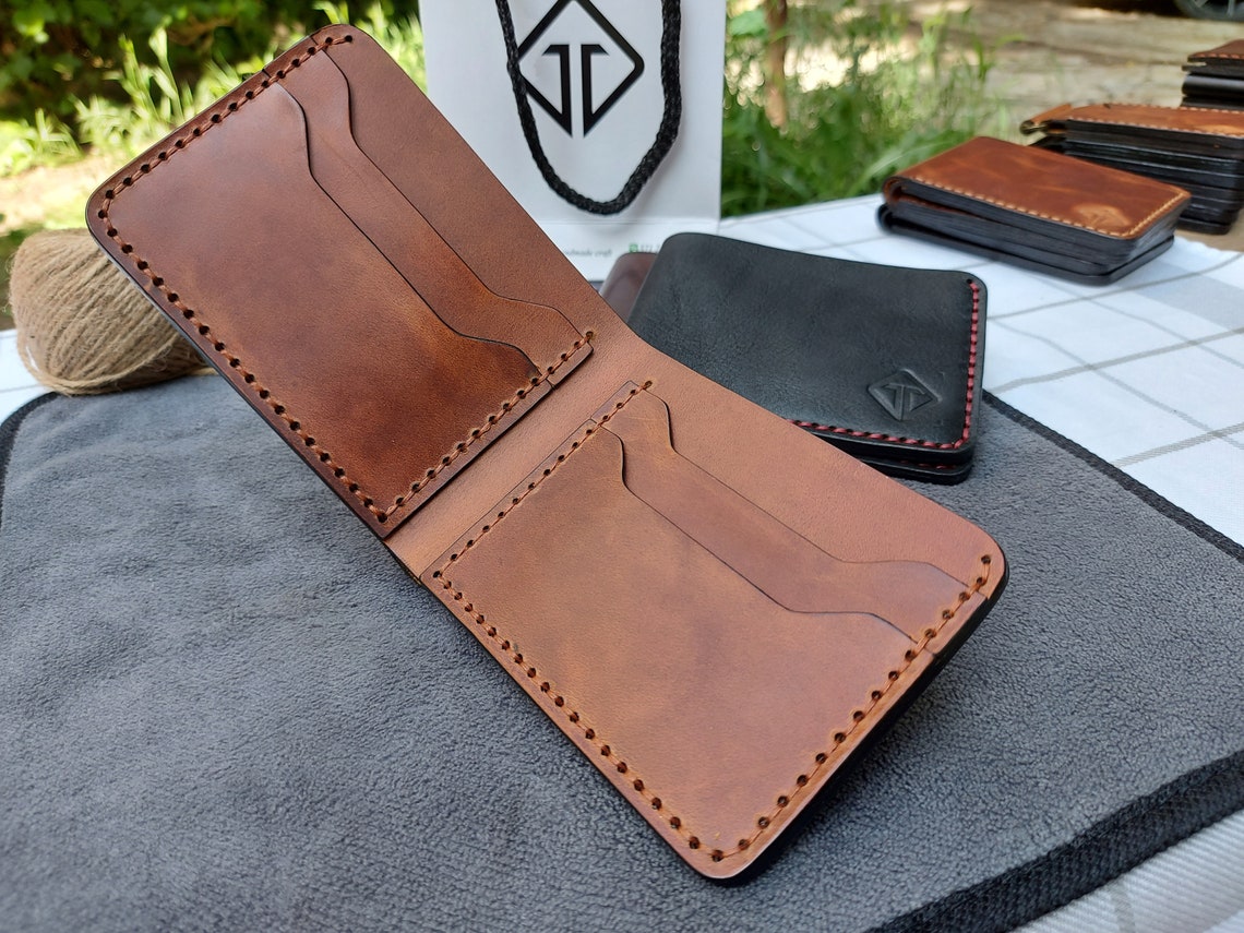 PDF Wallet Pattern Leather Bifold Wallet Minimalist Wallet - Etsy