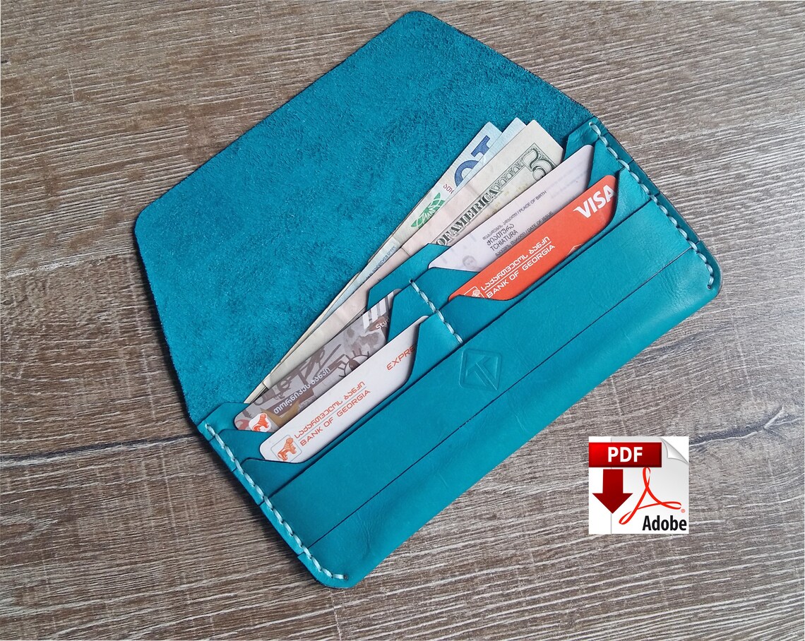 PDF Long Wallet Pattern Minimalist Wallet Pattern Pattern - Etsy