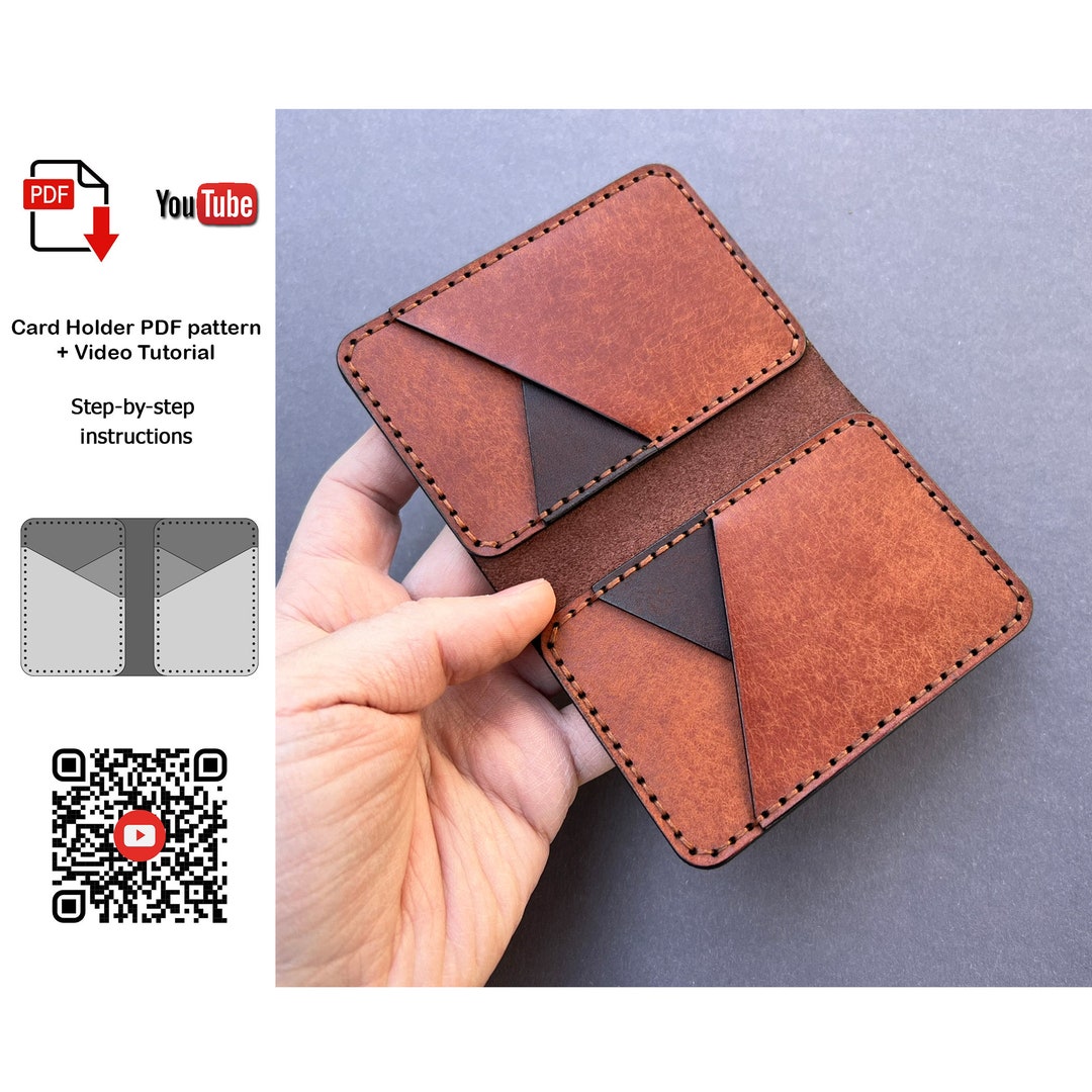 Card Holder PDF Pattern, Wallet Pattern, Leather Wallet PDF, Wallet ...