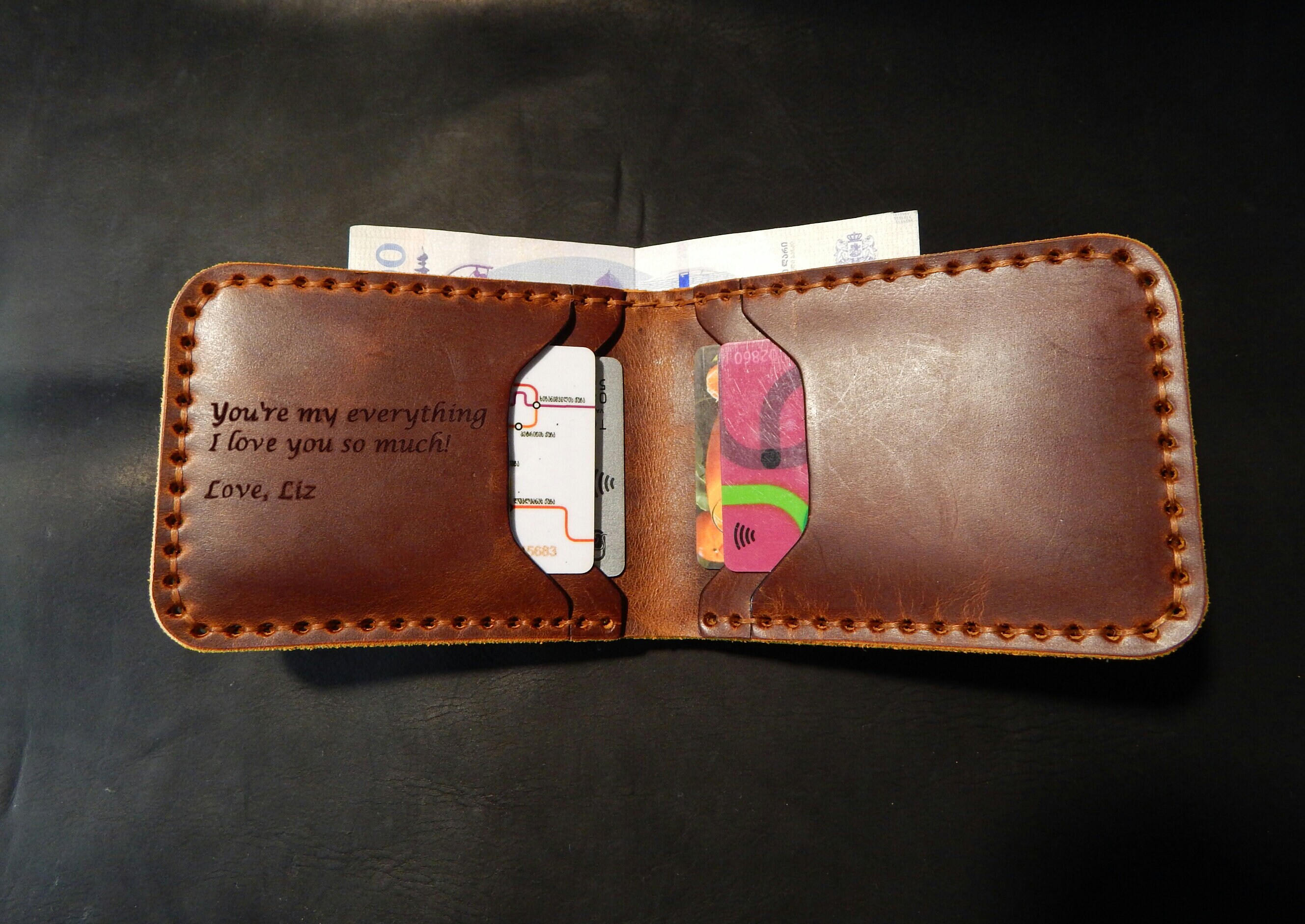 Personalized Wallet, MAN LEATHER WALLET, Leather Wallet, Bifold Wallet ...