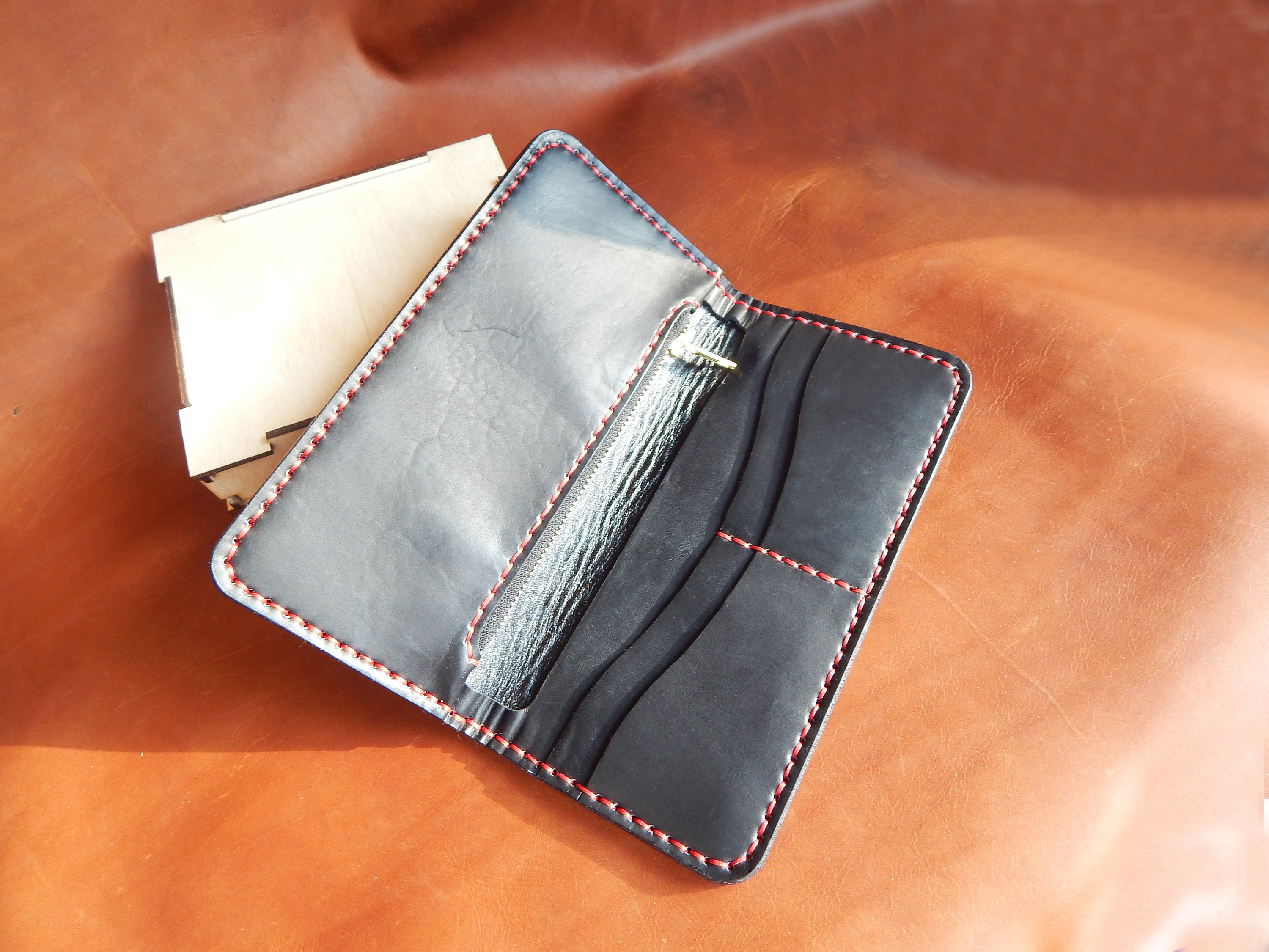 Long Wallet for man for women Personalized wallet Bifold | Etsy