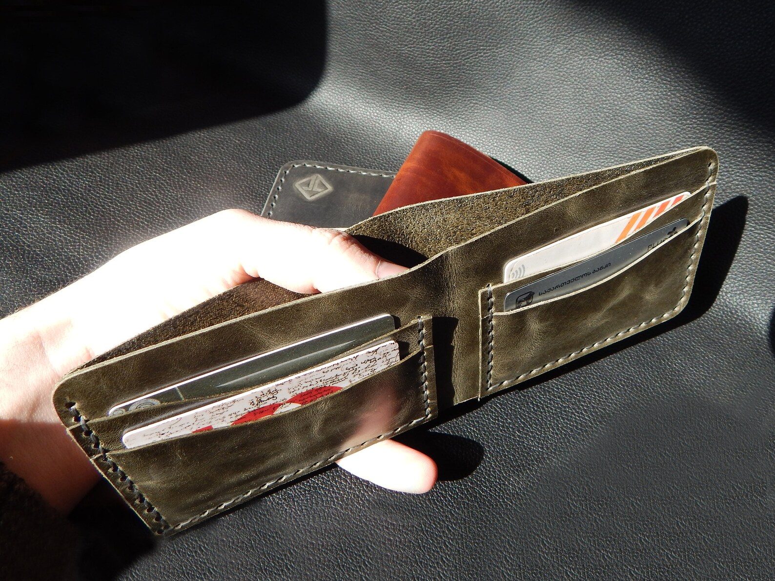 Full Handmade Work Personalized Wallet for Man 100% Leather - Etsy