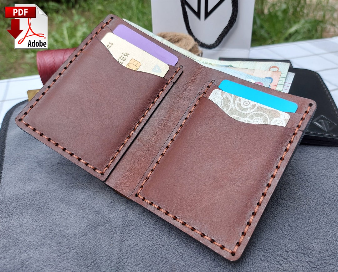 Minimalist Wallet Pattern, Wallet Pattern PDF, Bifold Wallet Pattern ...