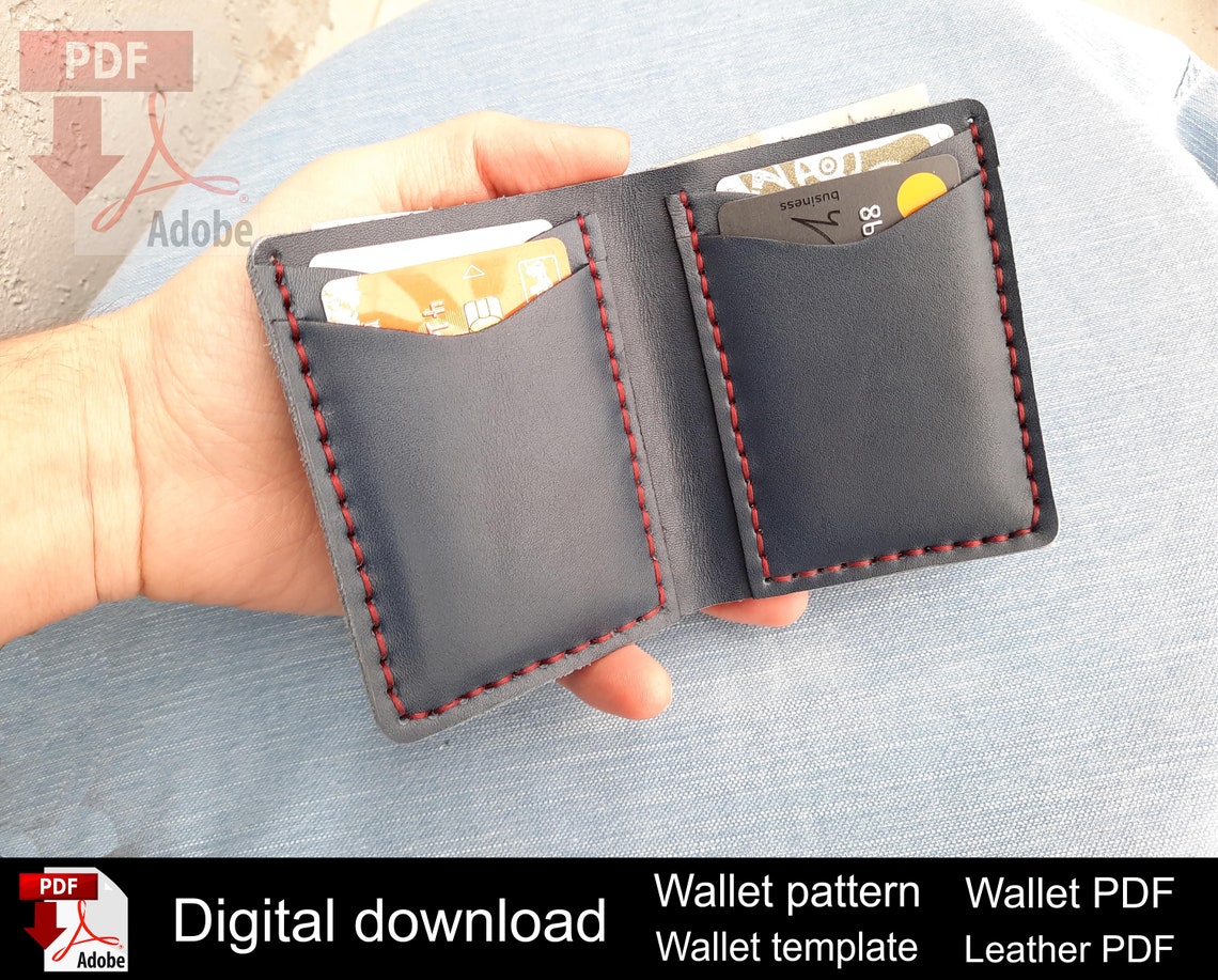 Wallet Pattern Leather Pattern Leather Template | Etsy